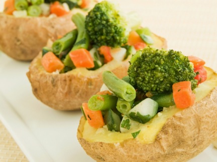 Vegetable Stuffed Baked Potatoes Recipe