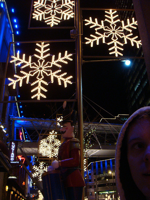 Christmas Celebration on Bellevue Square's Snowflake Lane