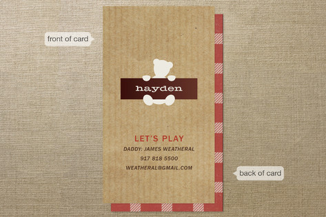 Personalized Calling Cards for Moms