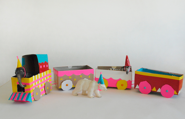 Cardboard Trains You Can Make at Home