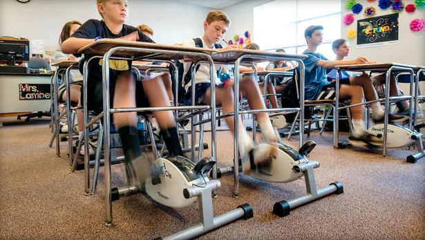 See the Results After Teacher Installed Pedaling Desks in Classroom For ...