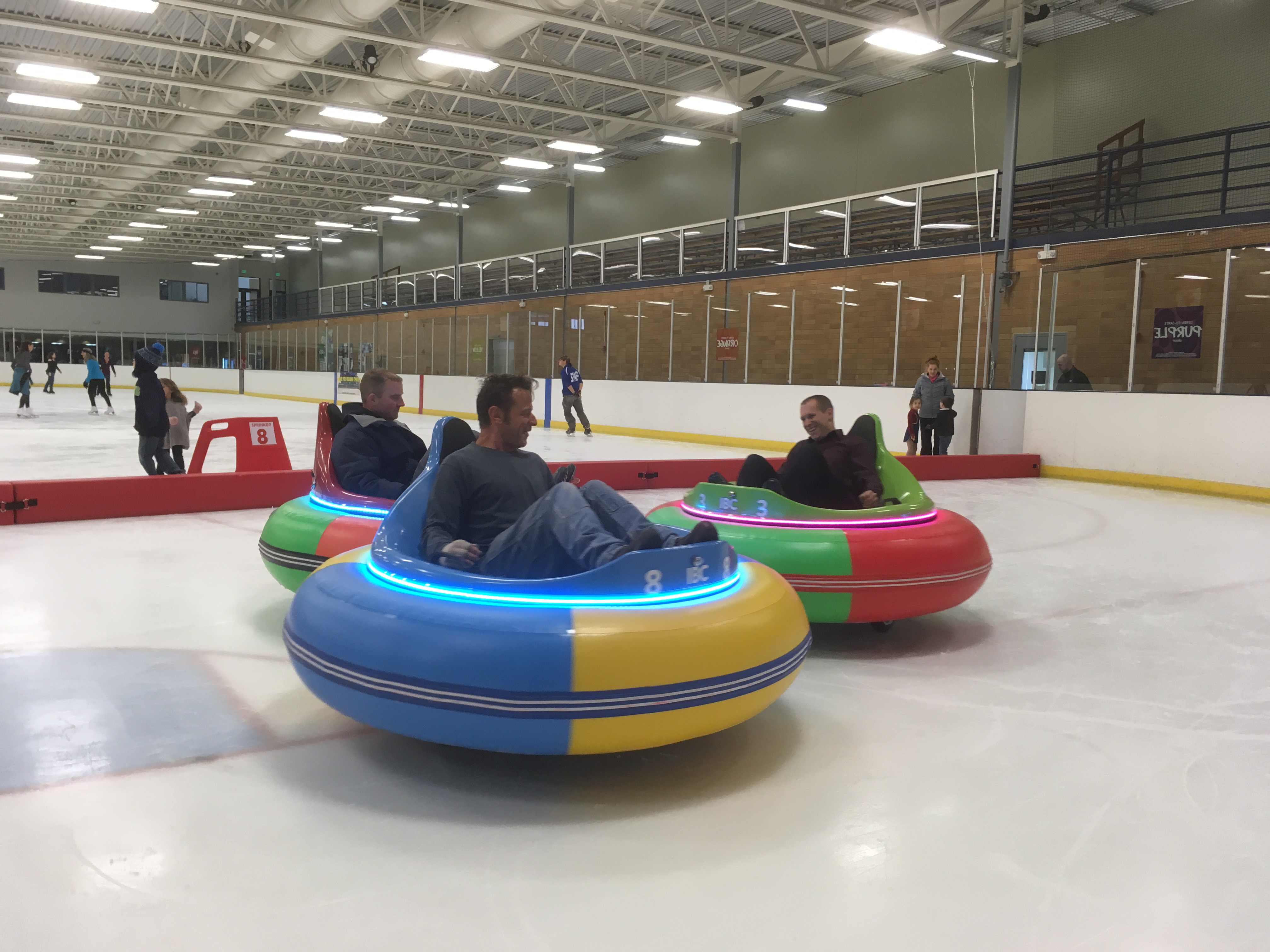 Ice Bumper Cars at Sprinker Recreation Center Tacoma, WA