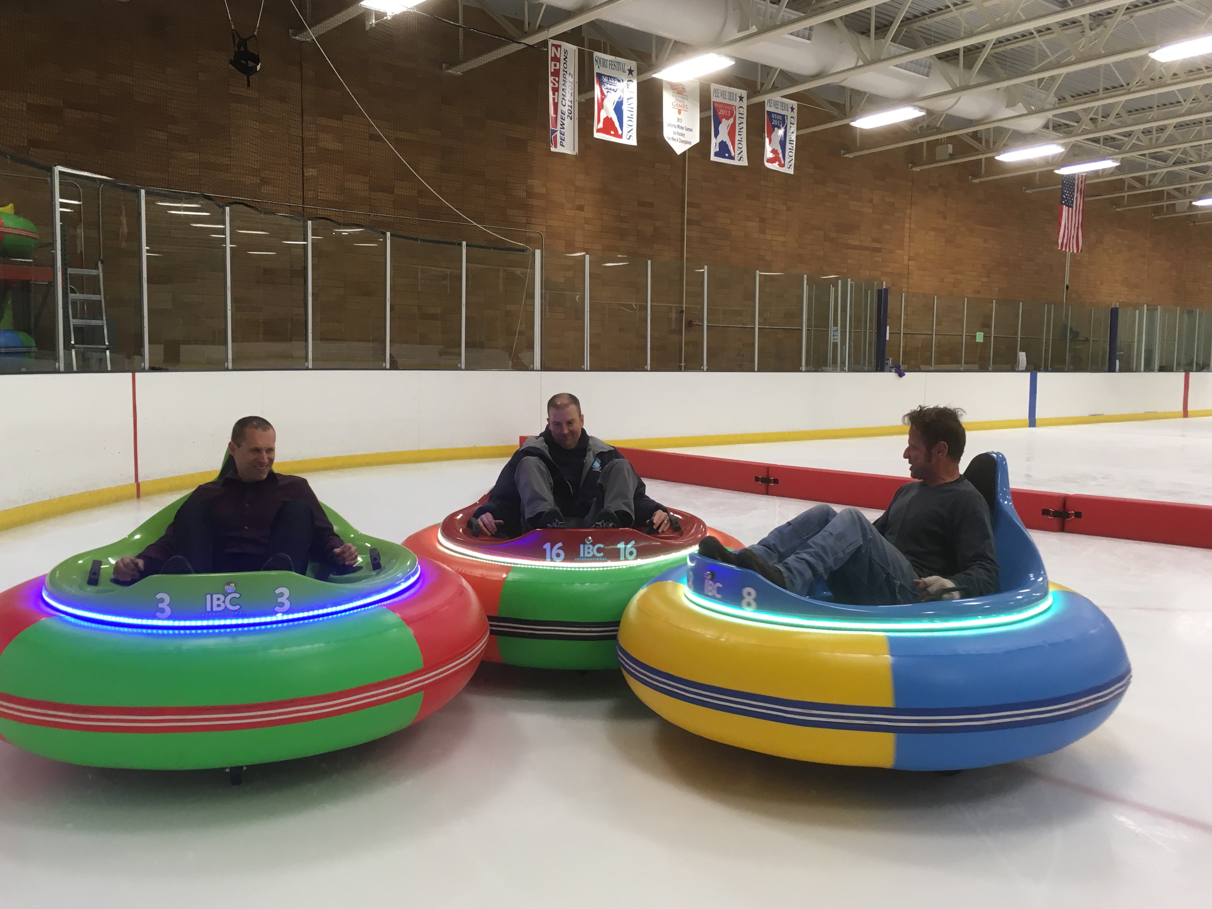 Ice Bumper Cars at Sprinker Recreation Center Tacoma, WA