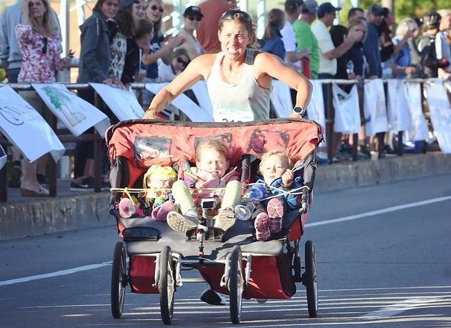 Record-Breaking Mama Finishes a Marathon—While Pushing a Triple ...