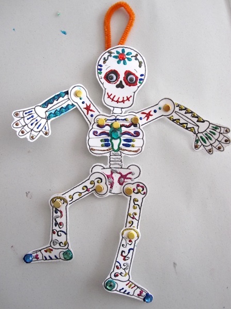 Skeleton Craft Perfect for Halloween & Día de Los Muertos Tinybeans