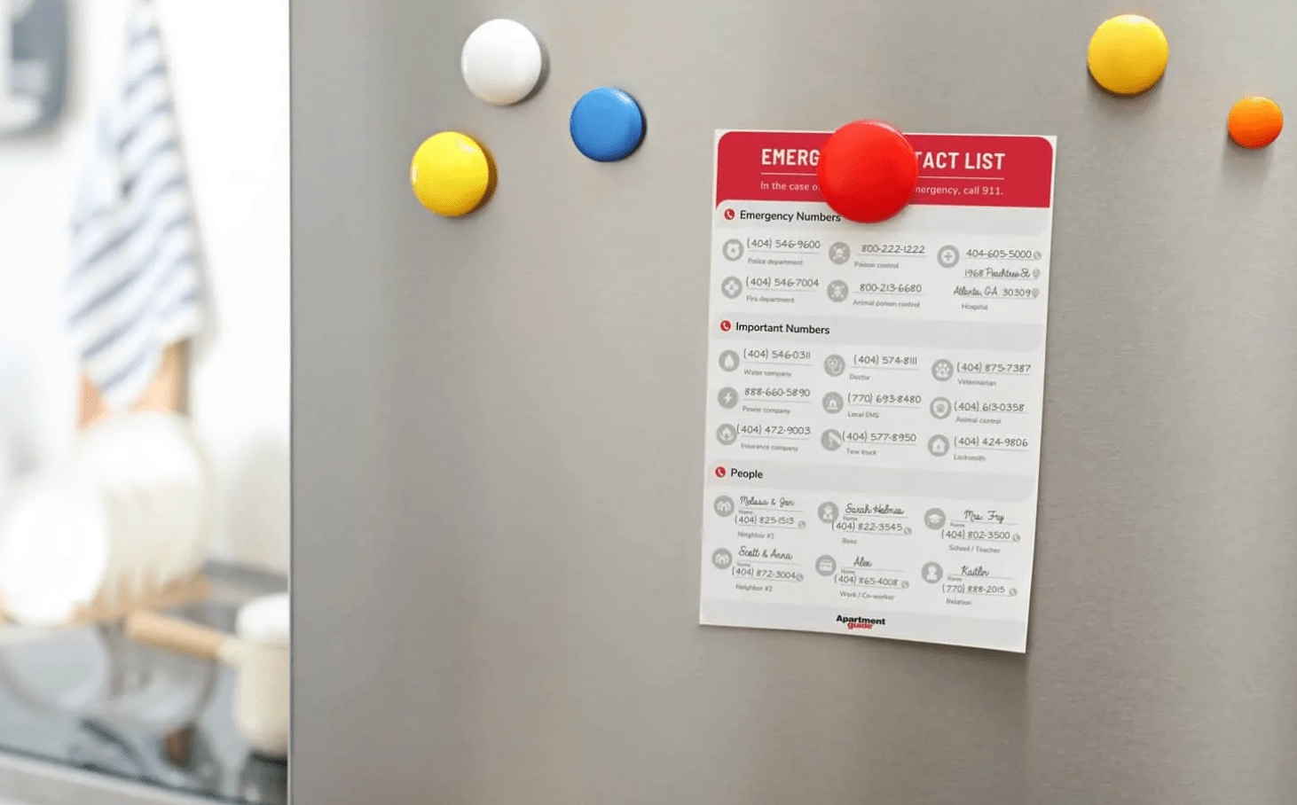 Free Printable for Emergency Phone Numbers - Tinybeans