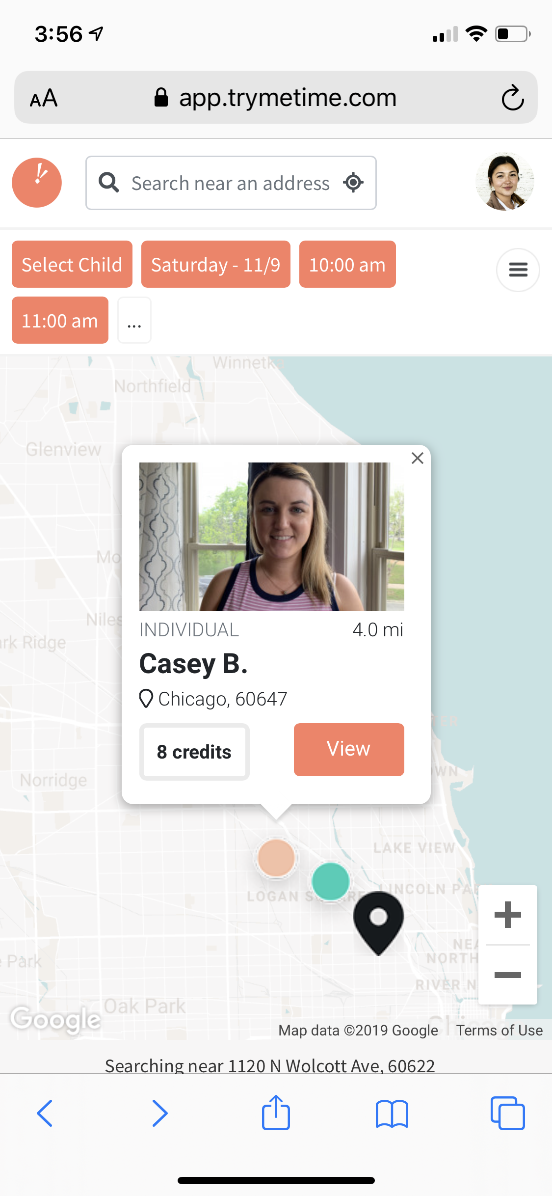 MeTime Childcare App for Chicago Parents