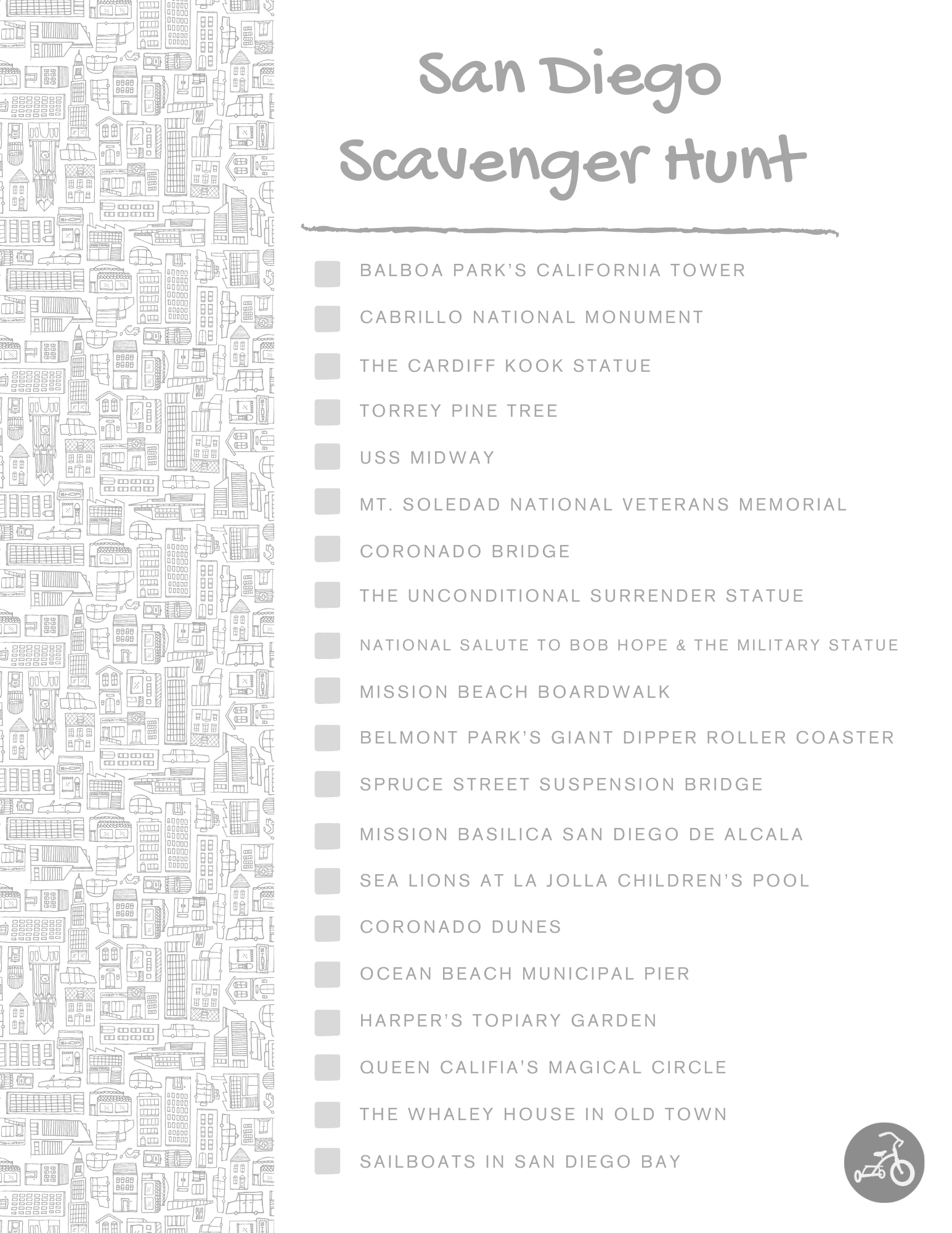 San Diego Scavenger Hunt for Kids