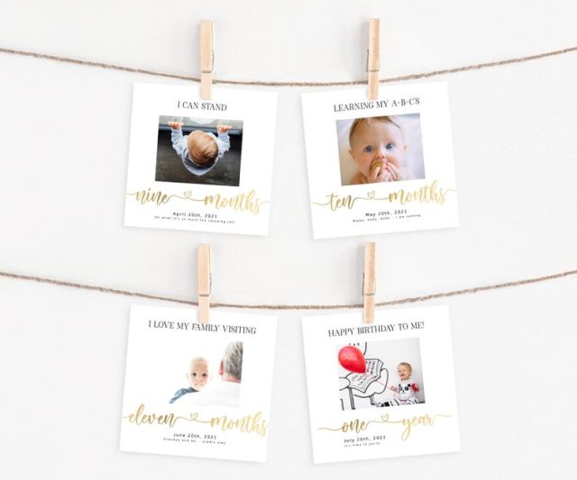 13 Creative Ideas for Monthly Baby Milestone Photos