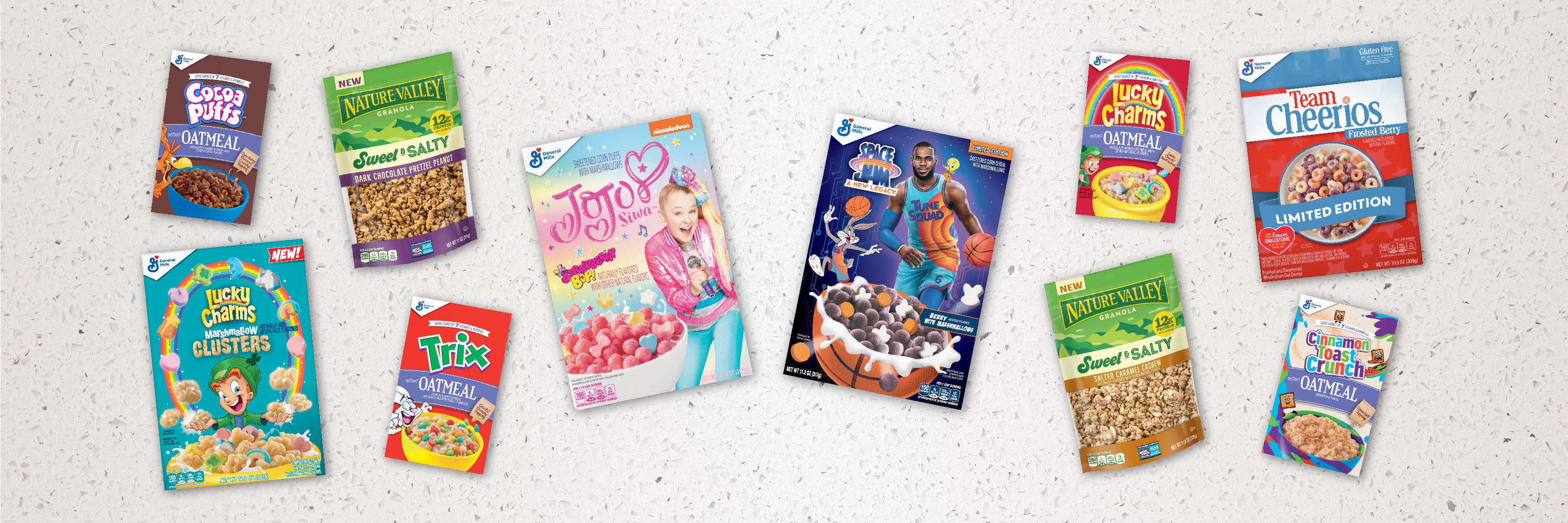 New General Mills Cereal Drops Include Space Jam & Jojo Siwa - Tinybeans
