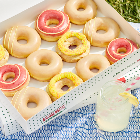 Sweet, Sour & Super Limited: Krispy Kreme Launches Lemonade Glazed ...