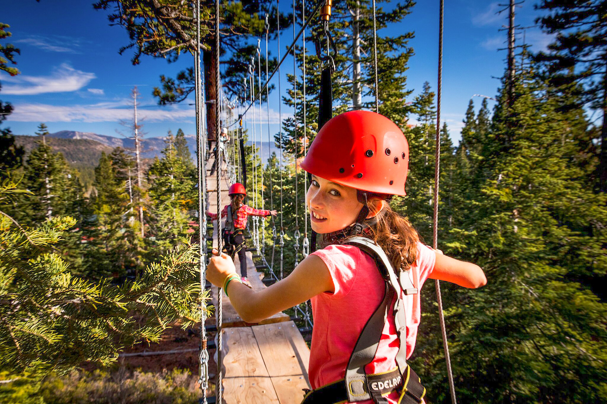 Ziplining & Treetop Rope Courses for Families in Northern California