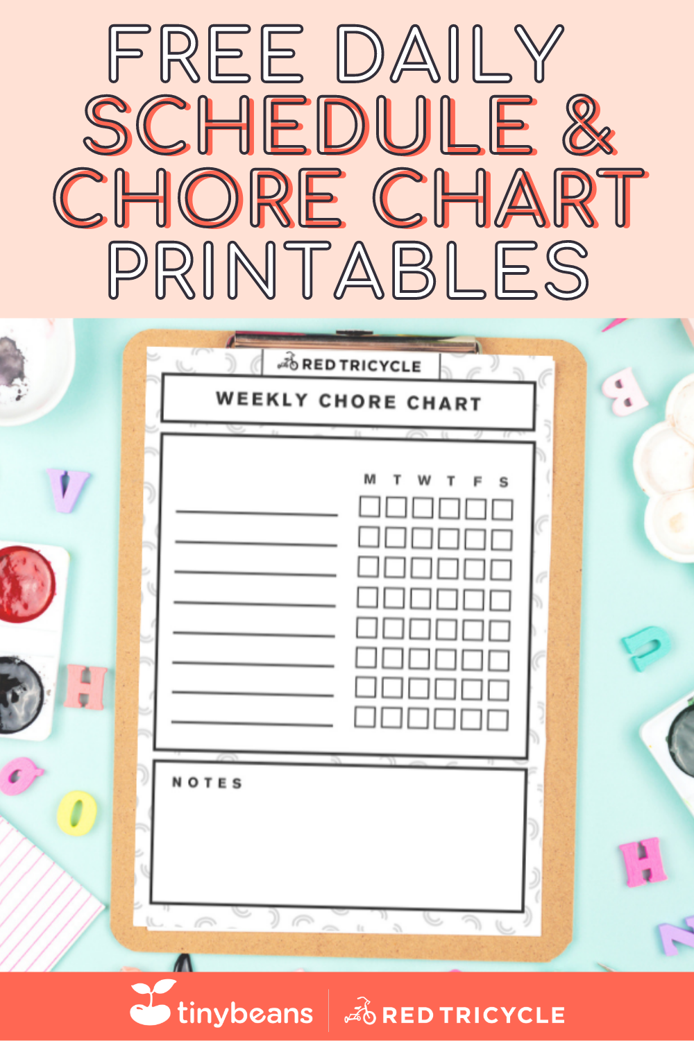 Free Printable Chore Chart and Daily Routine Blank Templates