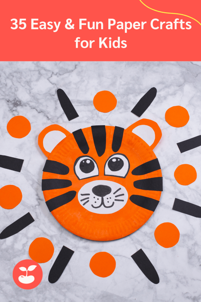 35 Easy Paper Craft Kids Can Do at Home
