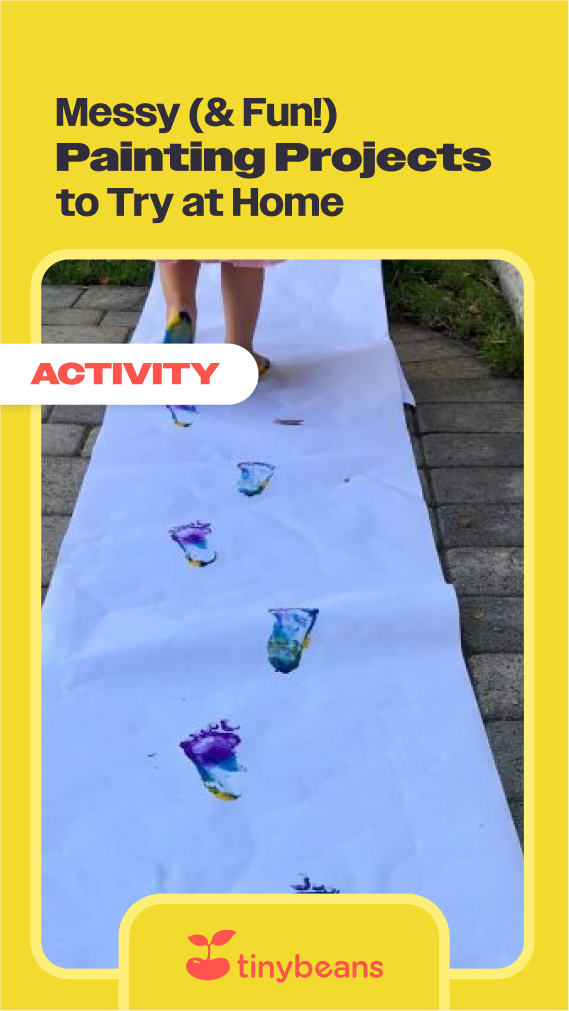 Messy and Fun Outdoor Painting Projects