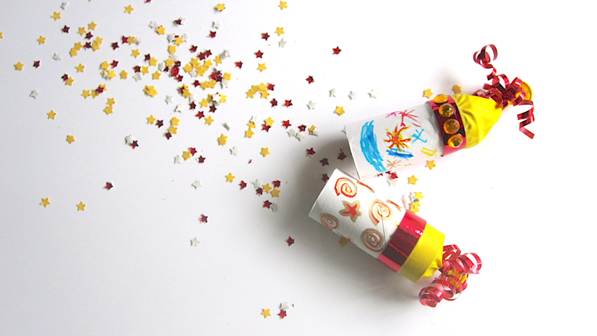 Confetti Poppers for Kids: A New Year's Eve Craft - Tinybeans