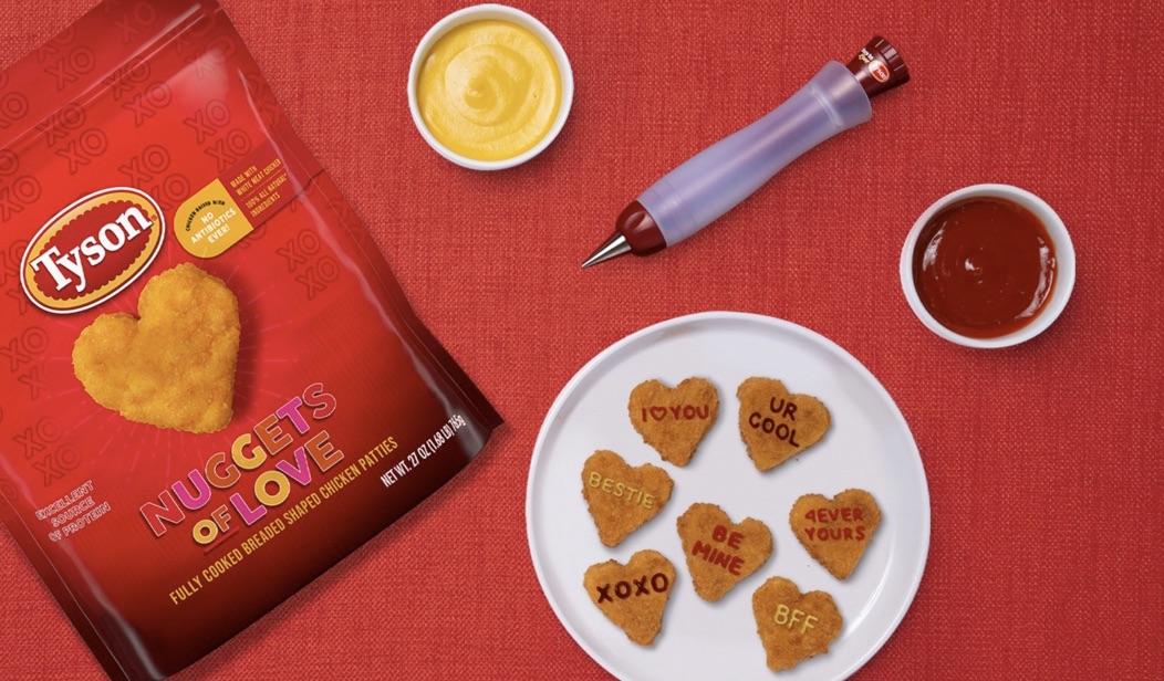 Tyson's Heart Shaped Nuggets Are Kind Of Saucy & We Dig It - Tinybeans