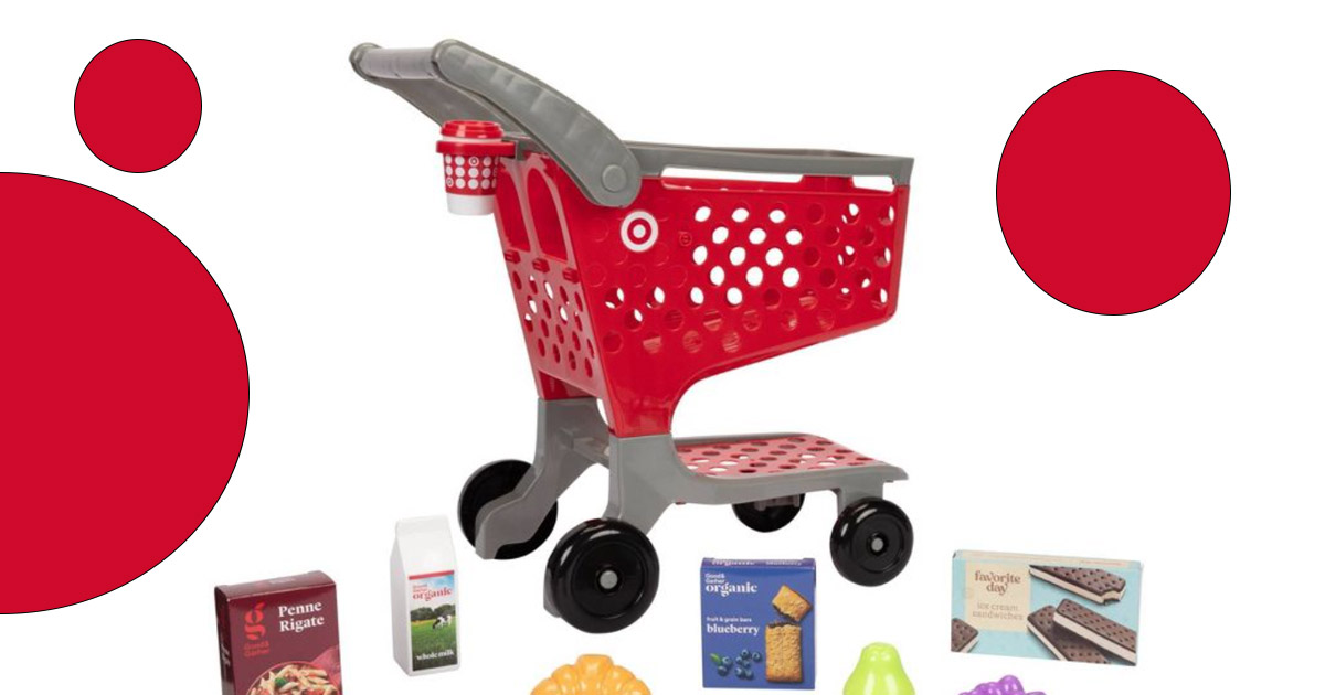 There's a Kids Toy Target Shopping Cart & It Even Comes with a Coffee Cup