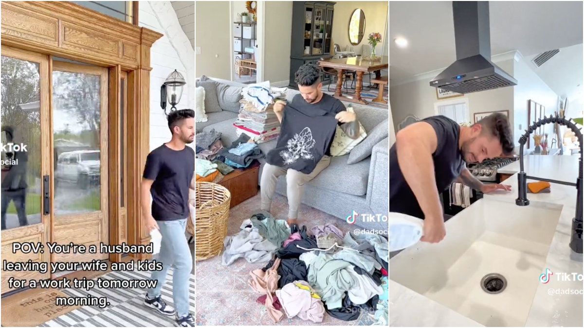 Husband Helping His Wife Before Leaving on a Trip Stuns Internet