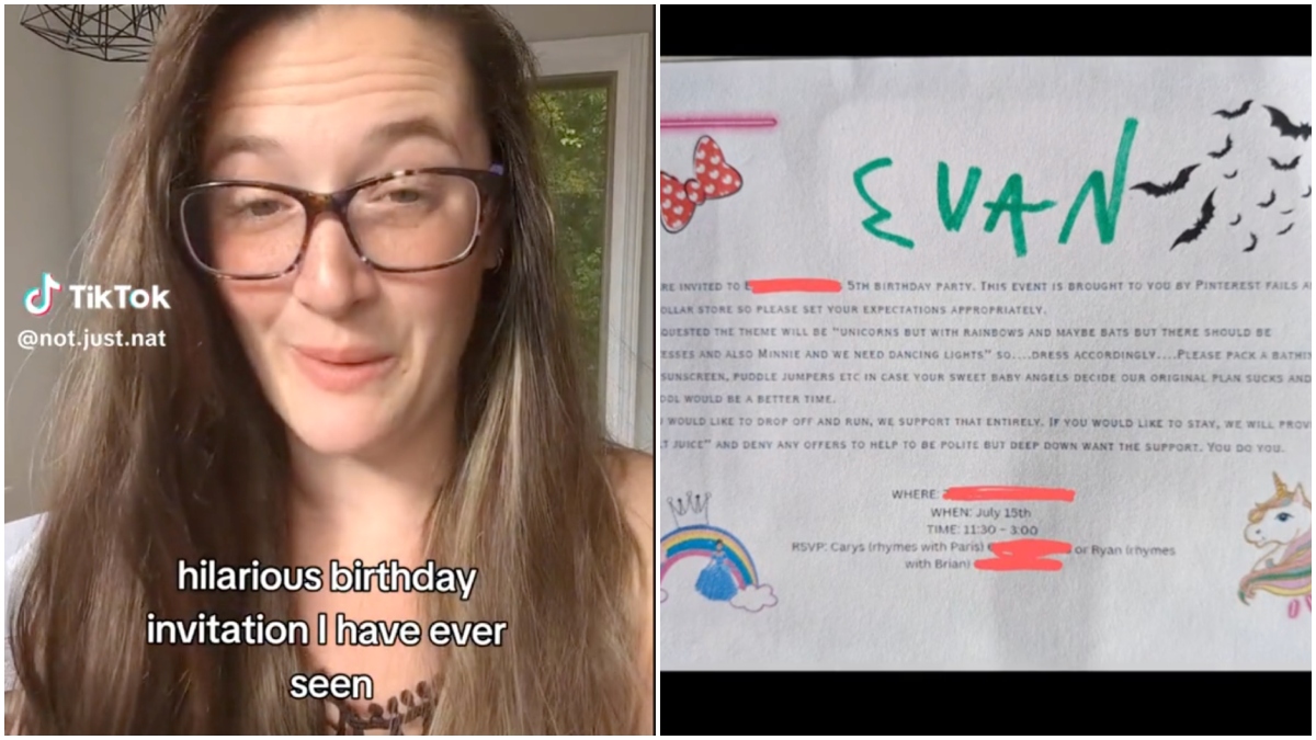 Mom Shares Honest Kids' Birthday Invite & Now We Want to Go