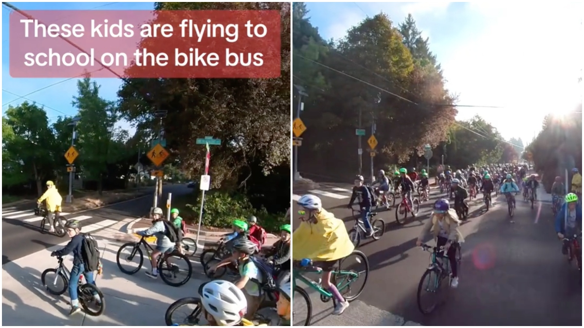 Teacher's 'Bike Bus' Turns the School Run Into a Thrill Ride